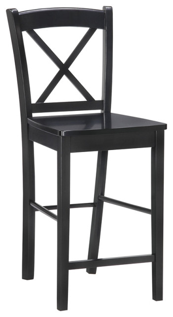 Black Back Bar Stool - Transitional - Bar Stools And Counter Stools ...