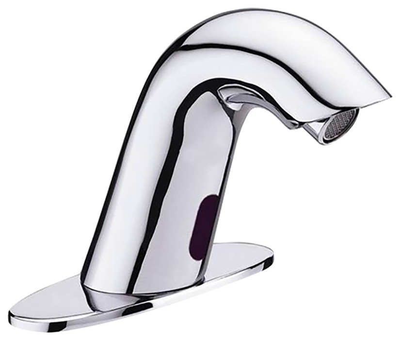 Fontana Conto Commercial Chrome Automatic Motion Sensor Bathroom Faucet ...