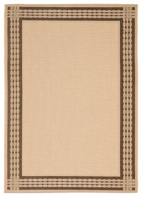 Safavieh Martha Stewart Rug, Natural and Chocolate, 5'3"x7'7 ...