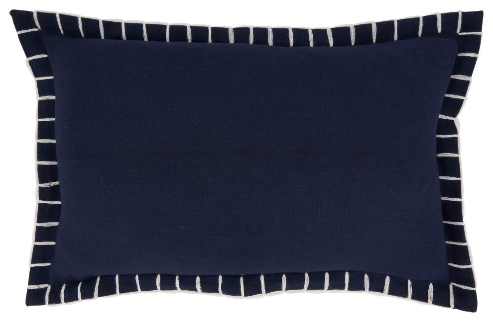 Simple Elegance Chunky Whip Stitch Throw Pillow, 12"x20" - Contemporary ...