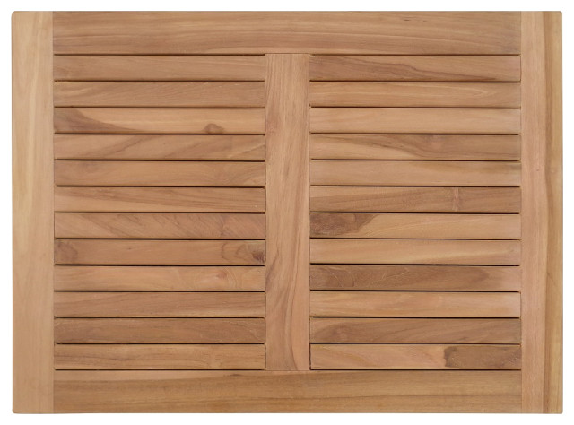 Indoor/Outdoor Teak Shower Mat...25" x 18" X 1.5" 7 lbs...By Windsor ...
