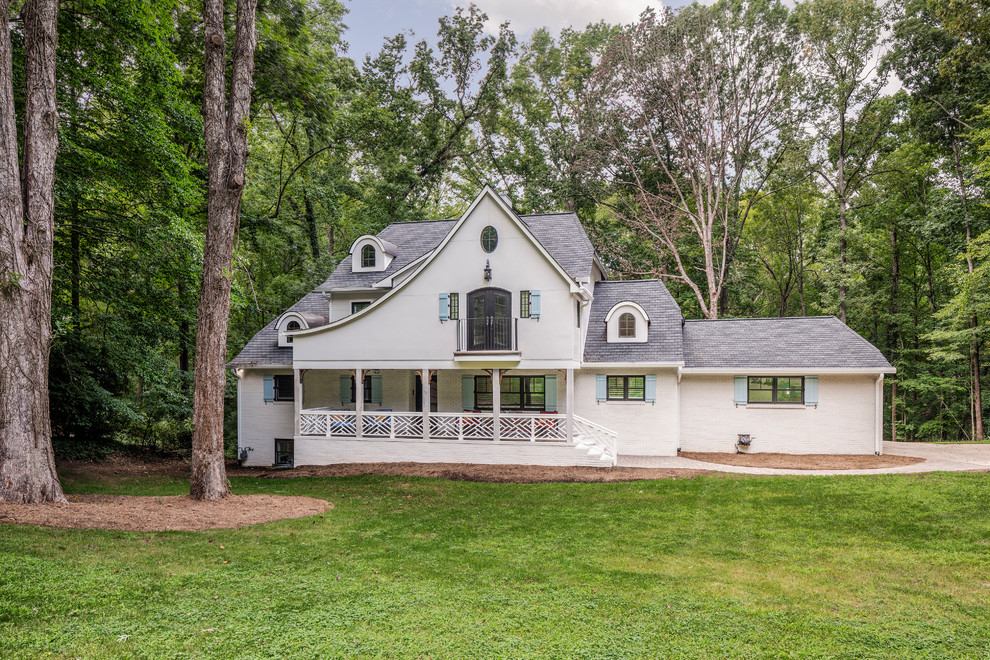 French Country Home Renovation - Transitional - Exterior - Charlotte ...