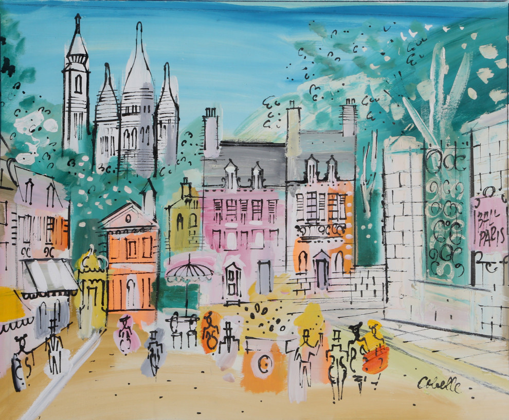 Monmarte 1956, Charles Cobelle, 20x24 - Contemporary - Paintings - by ...