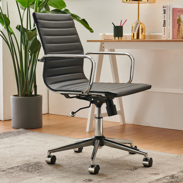 Home Office Computer Chair Ergonomic Mid Back Desk Chair - Contemporary ...