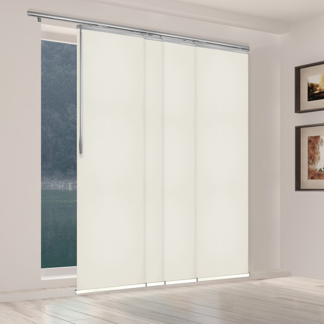 Scarlet 4-Panel Track Extendable Vertical Blinds 48-88"W, 91.4" H ...