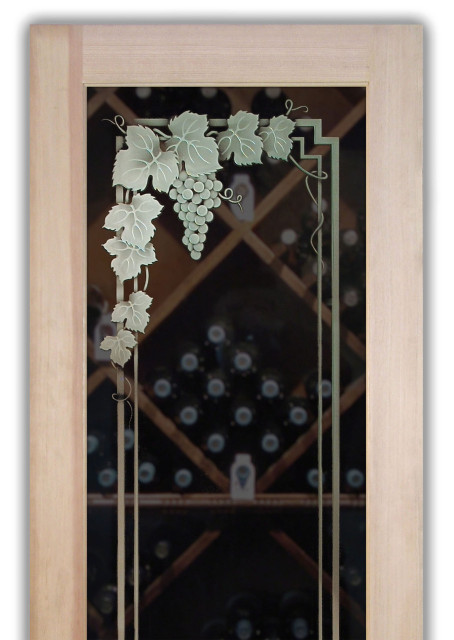 Wine Door - Vineyard Grapes Garland - Primed - 28" x 80" - Book/Slab ...