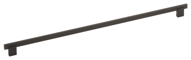 2 Pack Rok Hardware Bridge Style Black Solid Metal Handle, 18-7/8" Hole ...