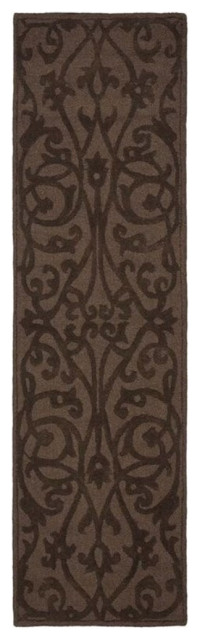 Safavieh Impressions Brown Contemporary Rug - 2'3" x 12', 2'3" x 12 ...