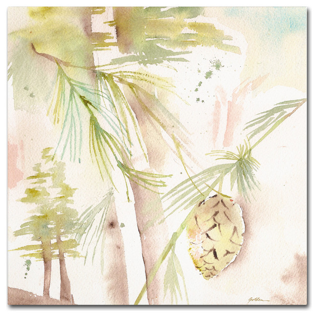 'Pine Shadow' Canvas Art by Sheila Golden, 35" x 35" - Contemporary - Prints And Posters - by ...