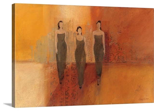 Three Graces Wrapped Canvas Art Print, 48"x32" - Contemporary - Prints ...