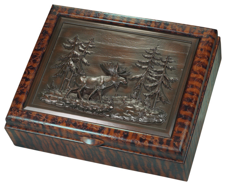 Moose Box - Rustic - Jewelry Boxes And Organizers - by Lodgeandcabins ...