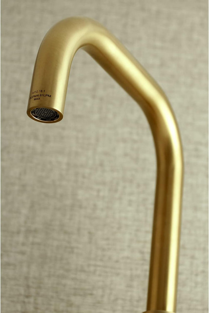 Unique Wall Mounted Kitchen Faucet, Arched Spout & 2 Handles ...