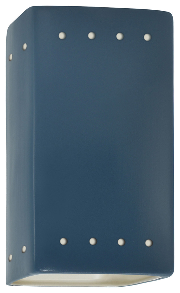 Ambiance ADA Small Rectangle Perfs Wall Sconce, Open, Midnight Sky ...