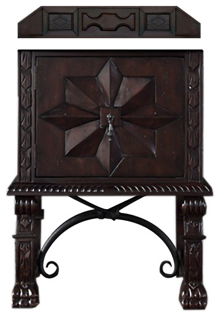 Balmoral 26" Single Vanity, Antique Walnut, 26" - Mediterranean ...