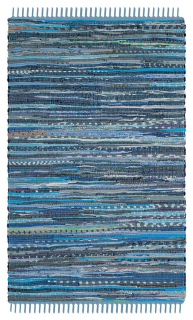 Safavieh Rag Rug Collection RAR127 Rug, 2'6"x4' - Contemporary - Area ...