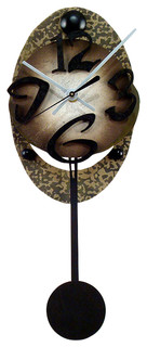 Oval 5 Wall Clock - Contemporary - Wall Clocks - by david scherer | Houzz