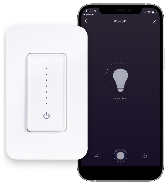 Smart Ligting Touch/Slide Dimmer Switch WiFi Remote App Control No Hub ...