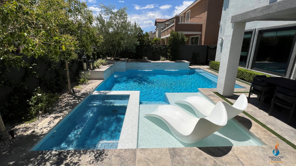 20 Pool Designs Under 600 sq ft - Pool - Las Vegas - by Paragon Pools ...