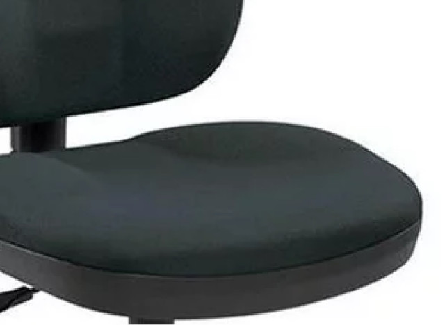 Armless Office Chair, Waterfall Cushioned Seat With Contoured Backrest ...