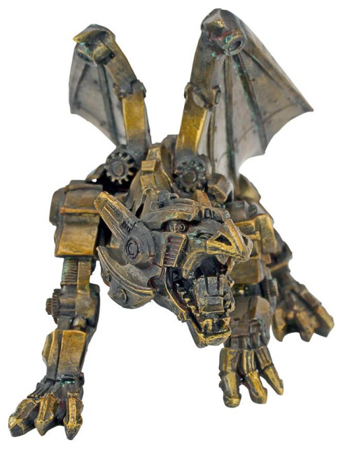 Design Toscano Steampunk Gothic Gear Dragon Statue - Industrial ...