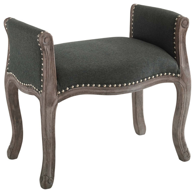 Avail Vintage French Upholstered Fabric Bench by Modway - French ...