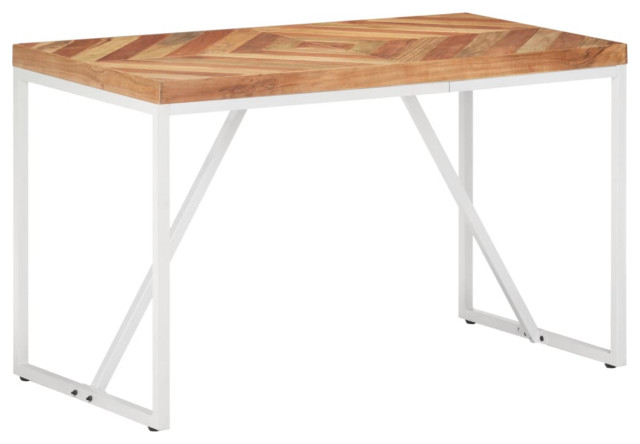 Vidaxl Dining Table 47.2"x23.6"x29.9" Solid Acacia and Mango Wood ...