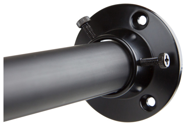 1" Adjustable 28"-48" Room Divider Rod and Socket Set, Black ...