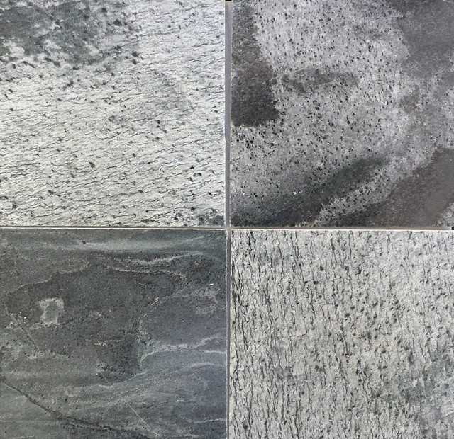 Silver Shine Slate Tiles, Polished Finish, Sample - Contemporary - Wall ...