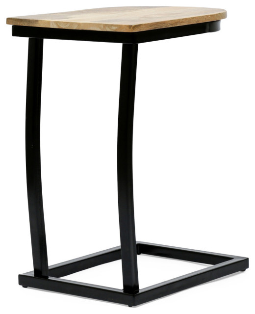 Maya Bay Mango Wood End Table - Industrial - Side Tables And End Tables ...