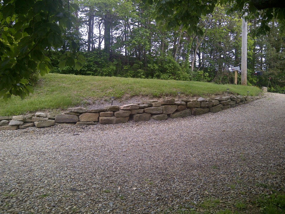 Pile On Style With a Dry-Laid Stone Retaining Wall