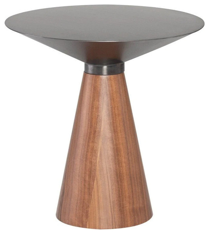 Tara Walnut Side Table - Transitional - Side Tables And End Tables - by ...