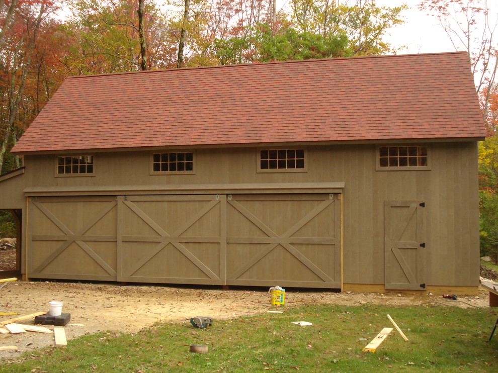 Saltbox Style Pole Barns - New York - by PINE RIDGE POLE BARNS | Houzz