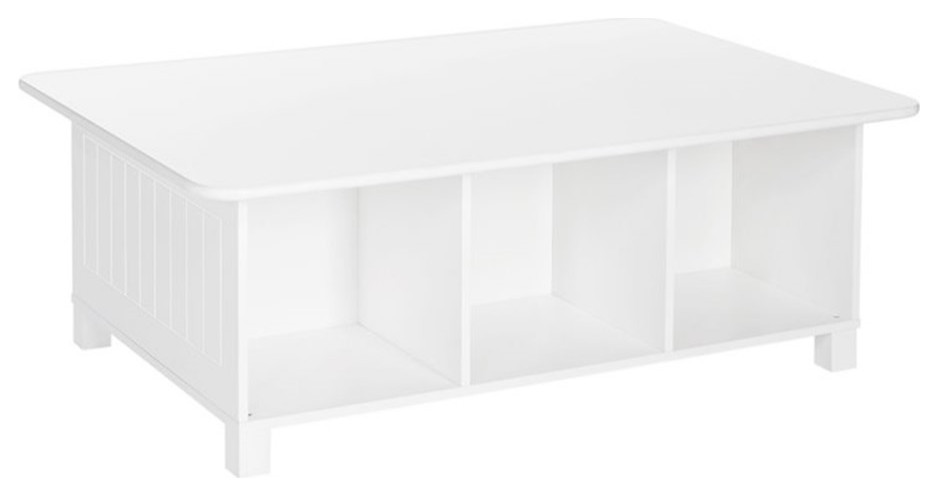RiverRidge 6-Cubby Transitional Wood Kids Storage Activity Table in ...