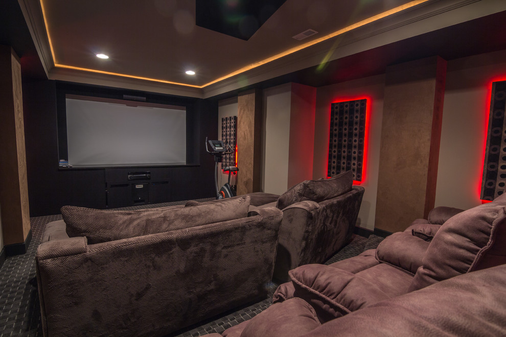 Rec Room Remodel - Home Theater - Cleveland - by Lakeview Builders | Houzz