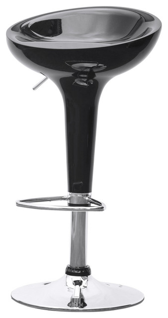Modern Classics Razzle Bar Stool, Black, 35"H x 17.5"W x 15.5"D ...