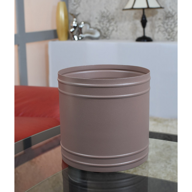 Handmade 100% Iron Round Modern Rust Color Planters Pot, 8.07x8.07x7.87 ...