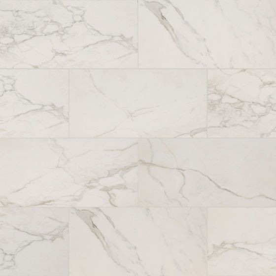Regallo Calacatta Isla 24X48 Polished Porcelain Tile - Traditional ...