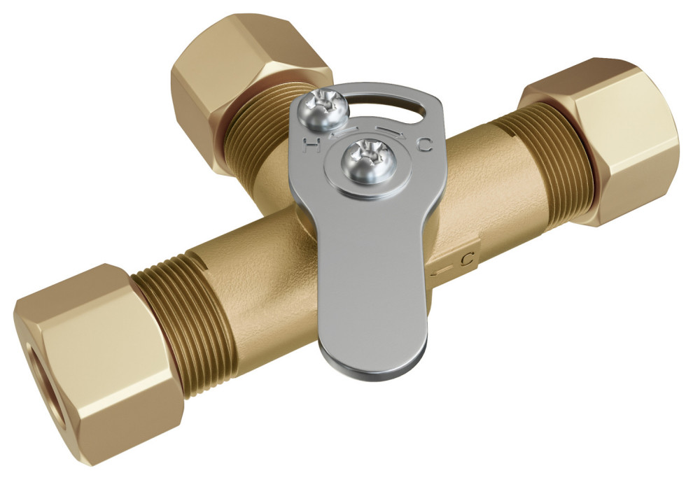 PROFLO PFMVMS38 3/8" Mechanical Mixing Valve - Bathroom Sink And Faucet ...