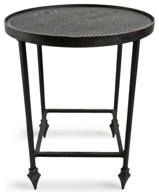 Industiral Iron Manhole Table - Industrial - Side Tables And End Tables ...