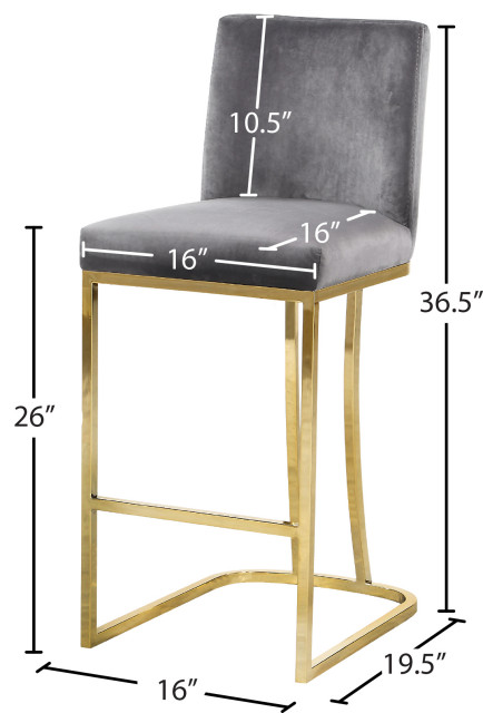 Heidi Upholstered Counter Stool - Contemporary - Bar Stools And Counter ...