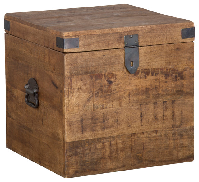 Livingston 18 inch Square Trunk by Kosas Home - Transitional ...