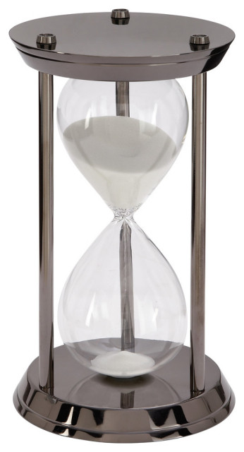 Contemporary Black Metal Timer 53429, 7" x 7" x 12" - Contemporary ...