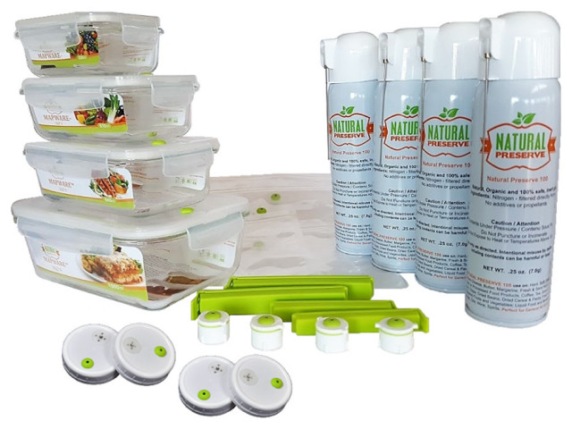 Natural Storage 30 Piece Mapware Master Series Food Preservation Kit ...