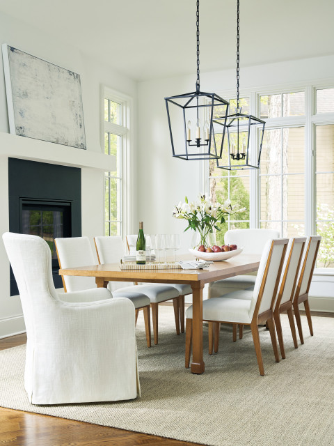 Aliso Upholstered Host Chair WithCasters - Transitional - Armchairs And ...