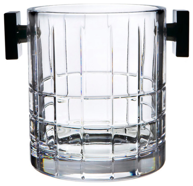 Orrefors Street Crystal Ice Bucket - Contemporary - Ice Tools And ...