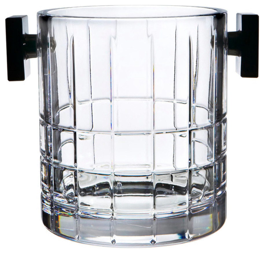 Orrefors Street Crystal Ice Bucket - Contemporary - Ice Tools And ...