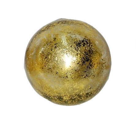 4" Glass Ball Decor, Gold, Set of 2 - Contemporary - Decorative Objects ...