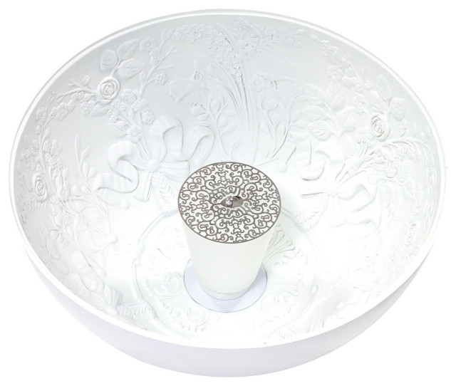 Flow Ceiling Fixture - White - Modern - Flush-mount Ceiling Lighting ...