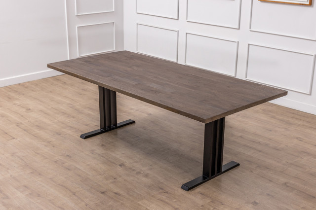 Handcrafted Nana Teak Solid Hardwood Dining Table, 72x38 - Industrial ...
