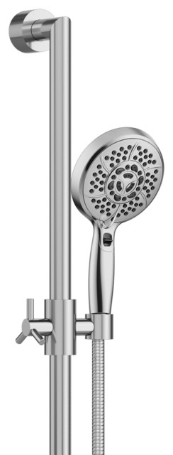 AquaBar Brass Shower System, Chrome - Contemporary - Shower Panels And ...